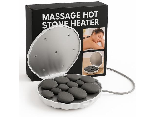 Click here for Royal Massage Deluxe Large Clamshell Hot Stone Hea... prices