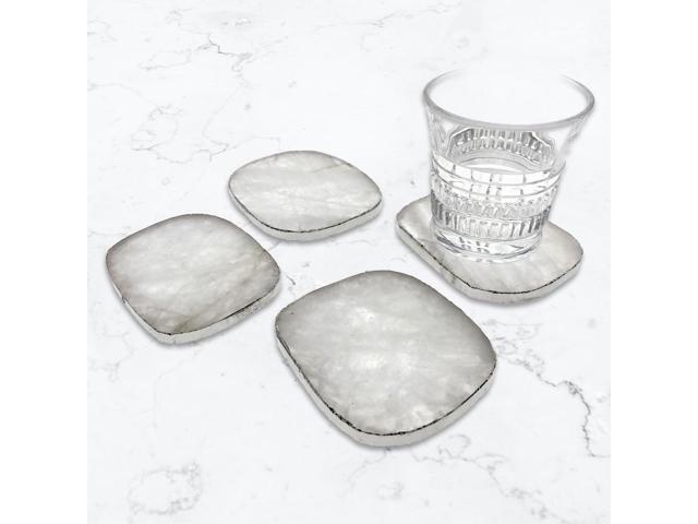 Click here for Modern Home Set of 4 Natural Rock Crystal Quartz S... prices