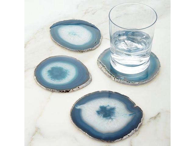 Click here for Modern Home Set of 4 Natural Agate Stone Coasters... prices