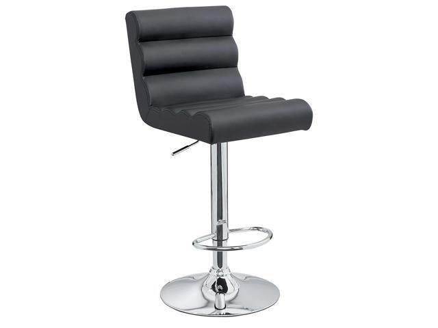 Click here for Jason Contemporary Adjustable Barstool - Black Lic... prices