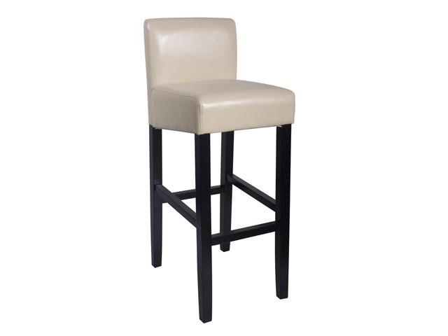 Click here for Brooklyn Contemporary Wood/Faux Leather Barstool -... prices