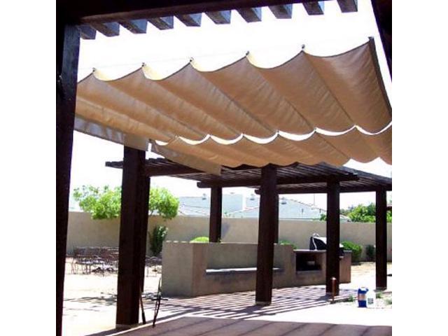 Click here for Modern Home Sail Roman Shade - Wave Sail (12.2 x 1... prices