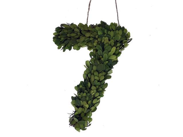 Click here for Modern Home 12 Real Preserved Boxwood Monogram Wre... prices