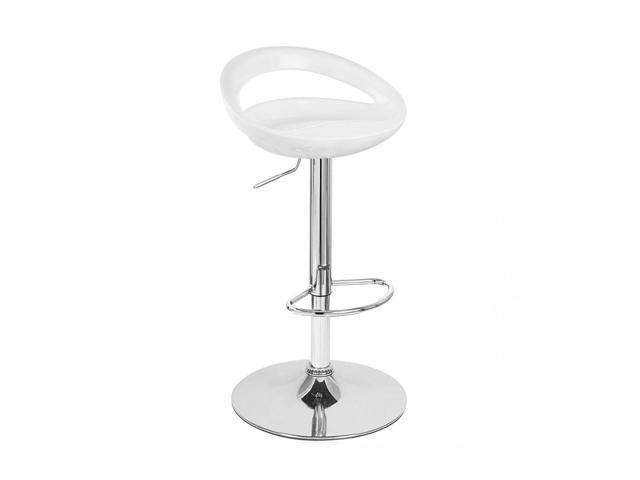 Click here for Rho Contemporary Adjustable Barstool - Vanilla Whi... prices