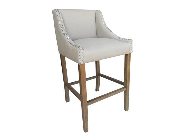 Click here for Set of 4 Parkland Contemporary Wood/Linen Barstool... prices
