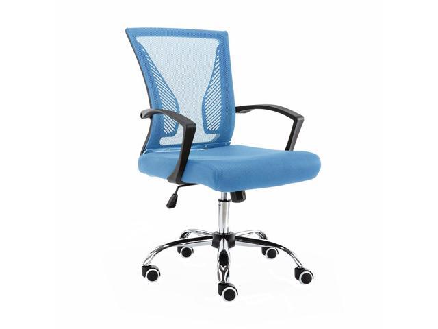 Click here for Modern Home Zuna Mid-Back Office Chair - Black/Blu... prices