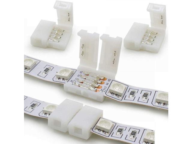 Click here for 10x 10mm 4-pin Solderless Clip-on Coupler Connecto... prices