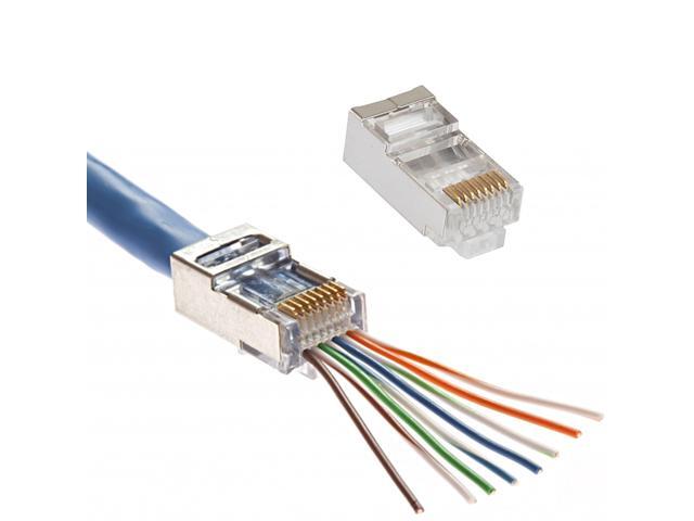 Click here for JacobsParts 100pcs CAT6 Shielded EZ RJ45 Pass Thro... prices