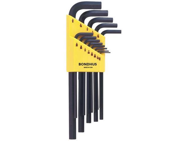 Click here for Bondhus 12137 Set 13 Hex L-wrenches (.050-3/8) - L... prices