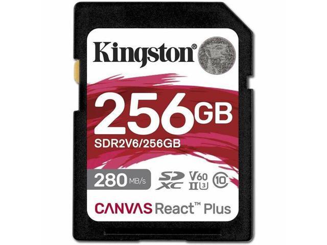 Click here for Kingston Canvas React Plus 256 GB Class 10/UHS-II... prices