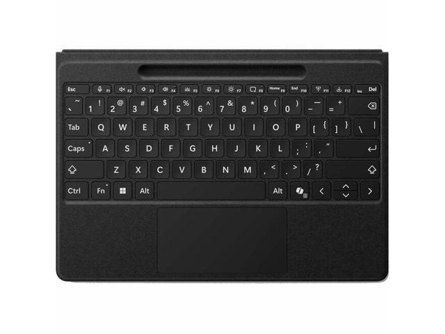 Microsoft Flex Keyboard with Bold Keyset for 13 Surface Pro 11  9 and 8  Black - Black