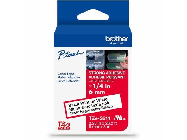 Brother P-touch Extra-Strength TZe Tape Cartridge - - DiameterCartridge - White - Water Resistant - Laminated - Strong  Durable  Customizable  Long...