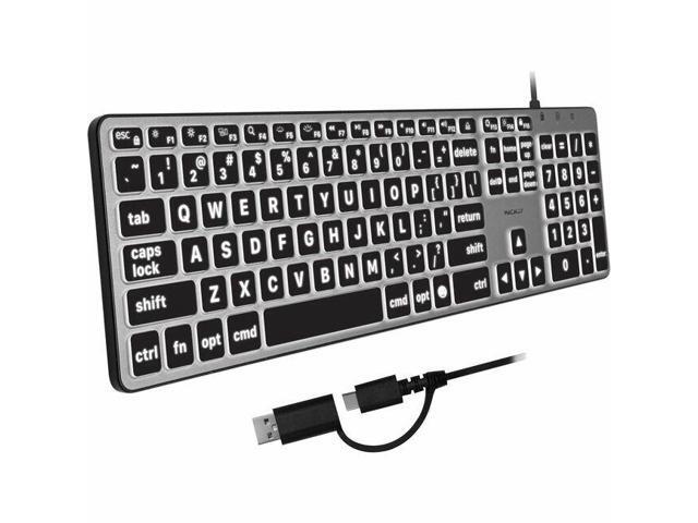 Click here for Macally Backlit Large Print Keyboard For Mac with... prices