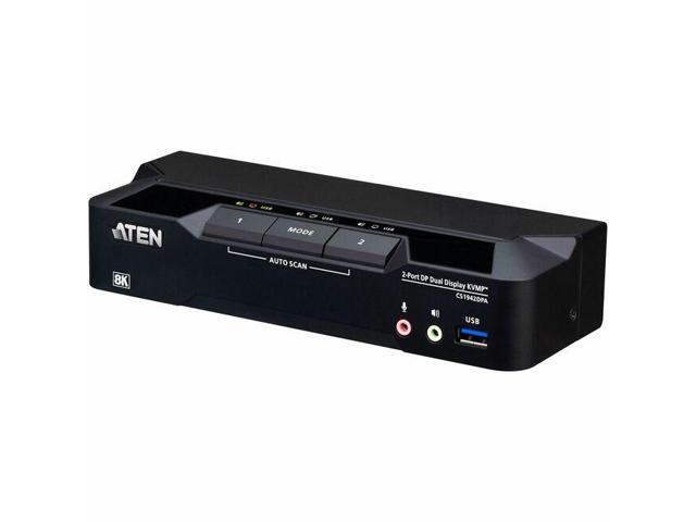 Click here for ATEN 2-Port USB 3.0 8K DisplayPort Dual-Display KV... prices