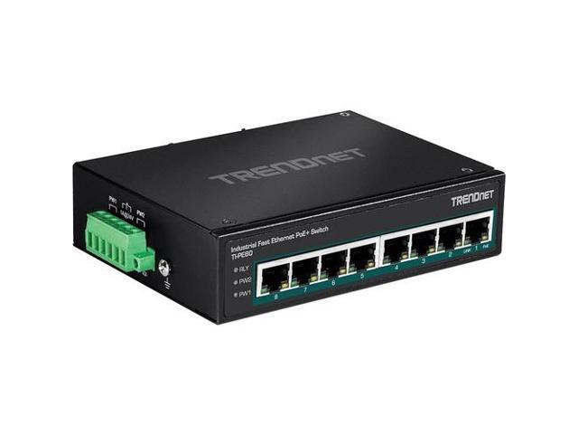 Click here for TRENDnet 8-Port Industrial Fast Ethernet PoE+ DIN-... prices