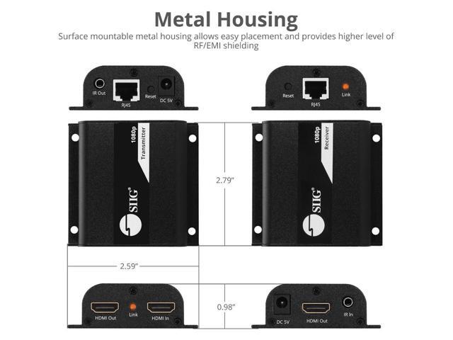 Click here for SIIG Full HD HDMI Extender over Cat5e/6 with IR 16... prices