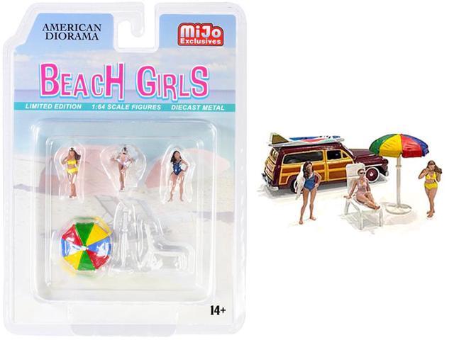 Click here for Beach Girls 5 piece Diecast Set (3 Figurines 1 Bea... prices