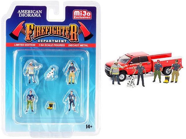 Click here for Firefighter II 6 piece Diecast Set (4 Figurines 1... prices