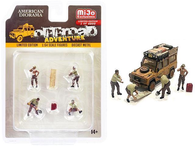 Click here for Off-Road Adventure 6 piece Diecast Set (4 Male Fig... prices