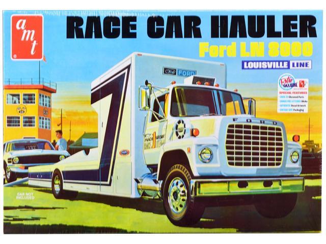 Click here for Skill 3 Model Kit Ford LN 8000 Race Car Hauler Lou... prices