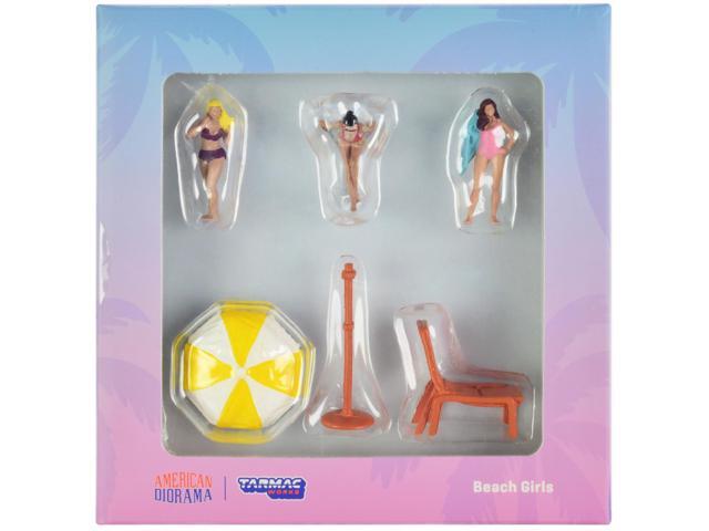 Click here for Beach Girls 5 piece Diecast Figure Set (3 Female F... prices
