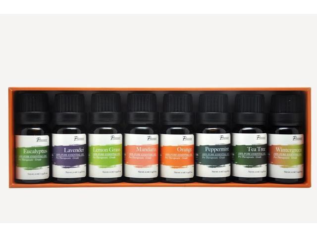 Pursonic 8 pack of 100 Pure Essential Aromatherapy Oils - Natural