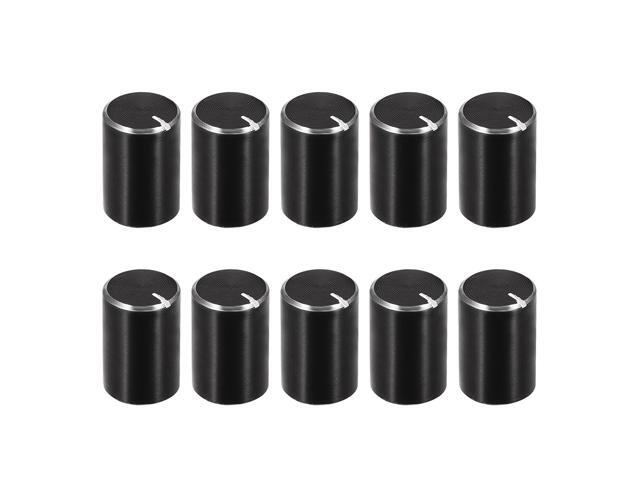 Click here for 10pcs Potentiometer Knob Knurled Shaft Black Alumi... prices