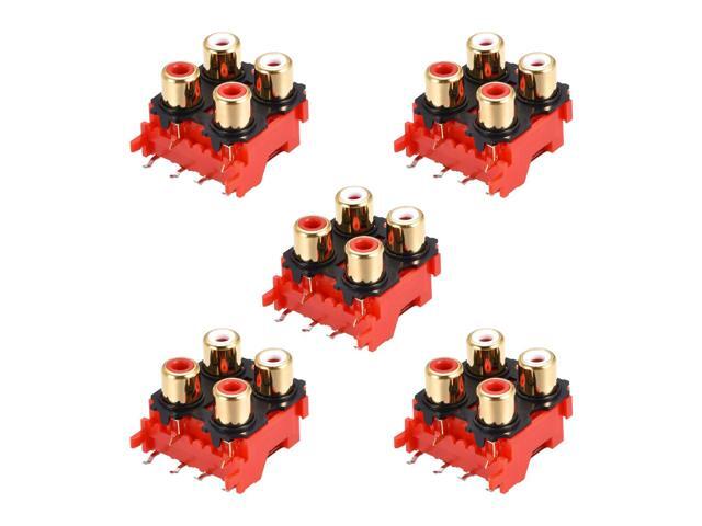 Click here for AV Concentric Outlet 4 RCA Female Jack 6 Pin Conne... prices