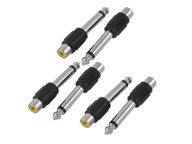 Click here for 6 Pcs RCA Female to 1/4 6.35mm Male Plug Mono Audi... prices