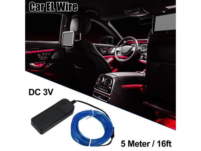 Click here for 5 Meter/16ft Neon EL Wire String Strip Blue Cold L... prices