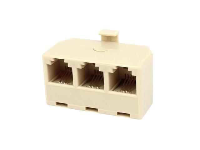 Click here for Unique Bargains Plastic RJ11 6P4C Plug to 3 Ports... prices