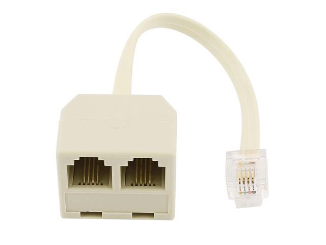 Click here for RJ11 6P4C Male Plug to 2 Ports 6P4C Female Socket... prices