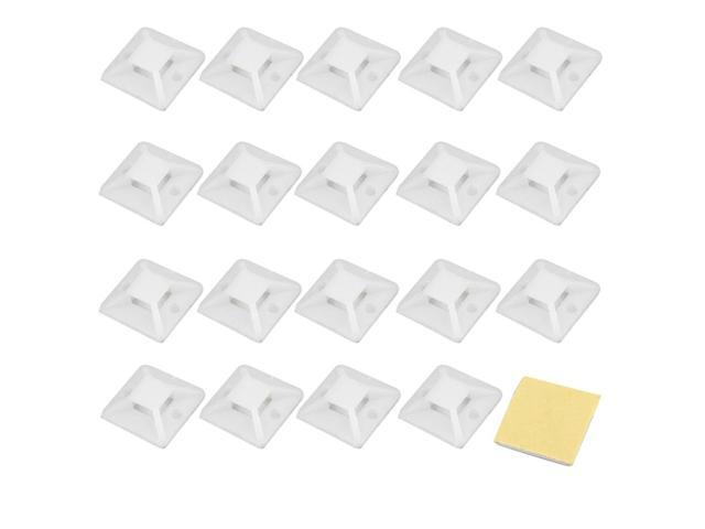 Click here for 20Pcs Self Adhesive Cable Tie 4 Way Square Mount B... prices
