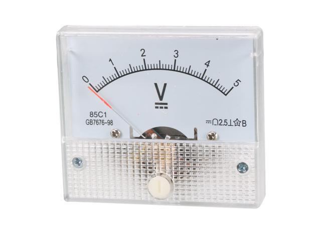 Click here for Direct Current 0-5 V White Voltmeter Analog Panel... prices