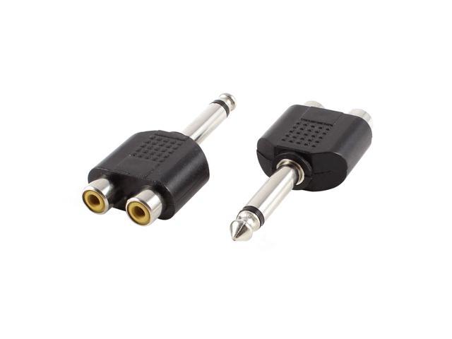 Click here for Unique Bargains 2 Pcs Dual RCA Female to 6.35mm Mo... prices