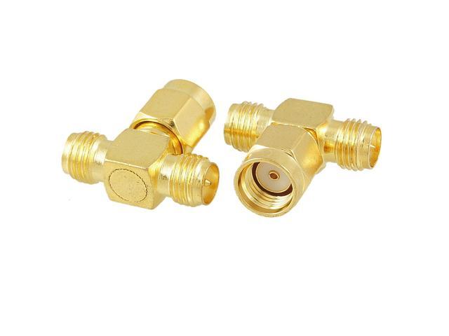 Click here for Unique Bargains 2Pcs RP SMA Male to 2 Female Tripl... prices