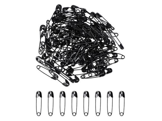 Click here for Unique Bargains 100 Pcs Black Metal Safety Pins Cl... prices