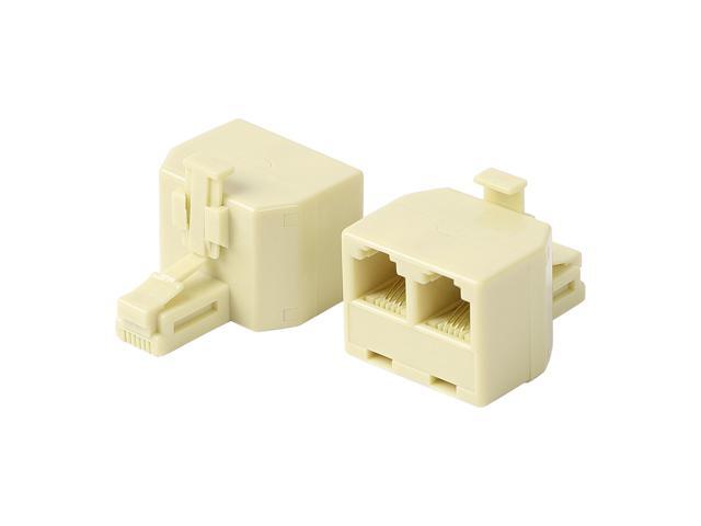 Click here for 2 PCS Plastic RJ11 Interface Telephone Line Splitt... prices