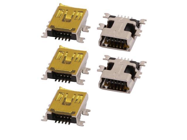 Click here for 5 Pcs B Type Mini USB Connector Female Socket Copp... prices