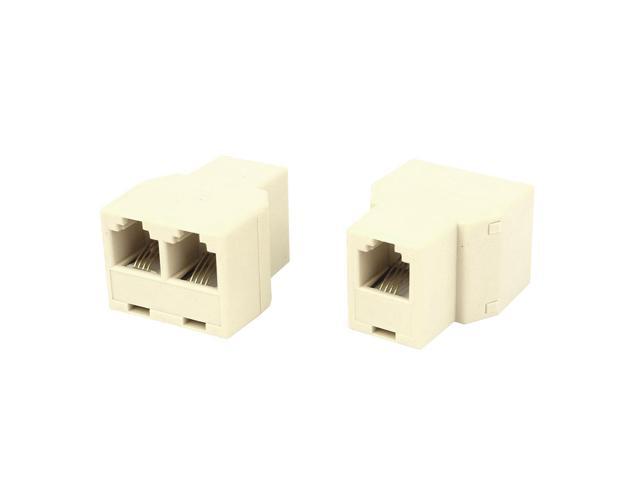 Click here for Unique Bargains 2pcs RJ11 4P4C 1 to 2 Female Socke... prices