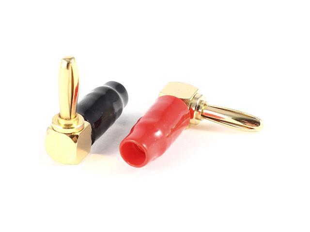 Click here for 2 Pcs 6mm Audio Speaker Wire Cable 90 Degree Banan... prices