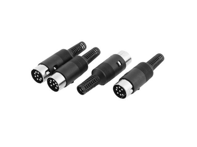 Click here for 4 Pcs Plastic Handle 8 Pin DIN Adpater Male Solder... prices