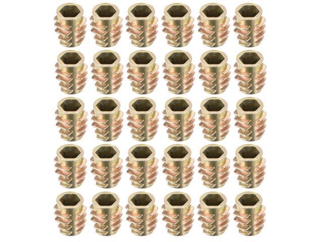 Click here for Threaded Insert Nuts Zinc Alloy Hex-Flush M6 Inter... prices