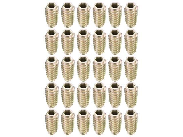 Click here for Threaded Insert Nuts Zinc Alloy Hex-Flush M6 Inter... prices