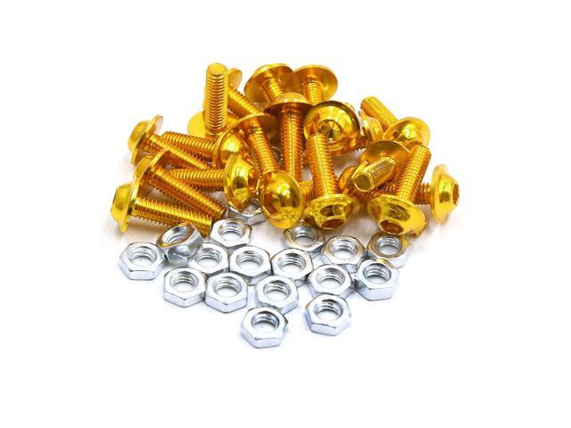 Click here for 20pcs M6 Gold Tone Aluminum Alloy Hex Socket Head... prices