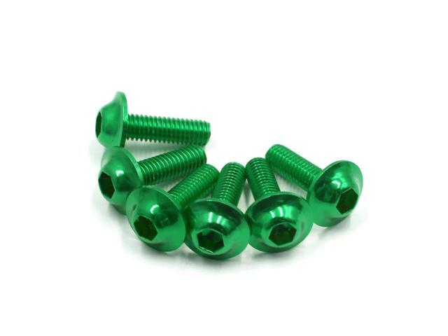 Click here for 6PCS M6 x 20mm Green Hexagon License Plates Fairin... prices