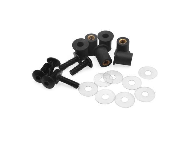 Click here for 6 Set Black 5mm Thread Diameter Motorcycle Windscr... prices