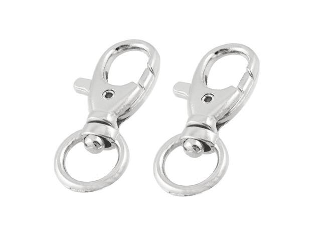 Click here for 2 Pcs Metal Lobster Clasp Keyring Key Chain Silver... prices