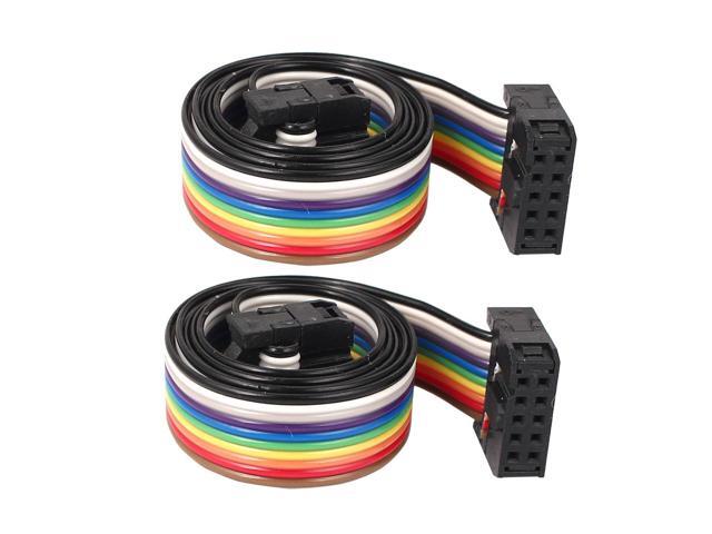 Click here for 50cm 10 Pin 10 Way F/F Connector IDC Flat Rainbow... prices