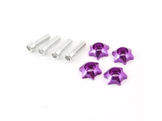 Click here for Unique Bargains 4 x Purple Car Motorcycle Decorati... prices